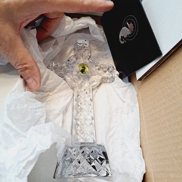 Waterford | Accents | Waterford Crystal Celtic Cross In Box 8 Tall With ...